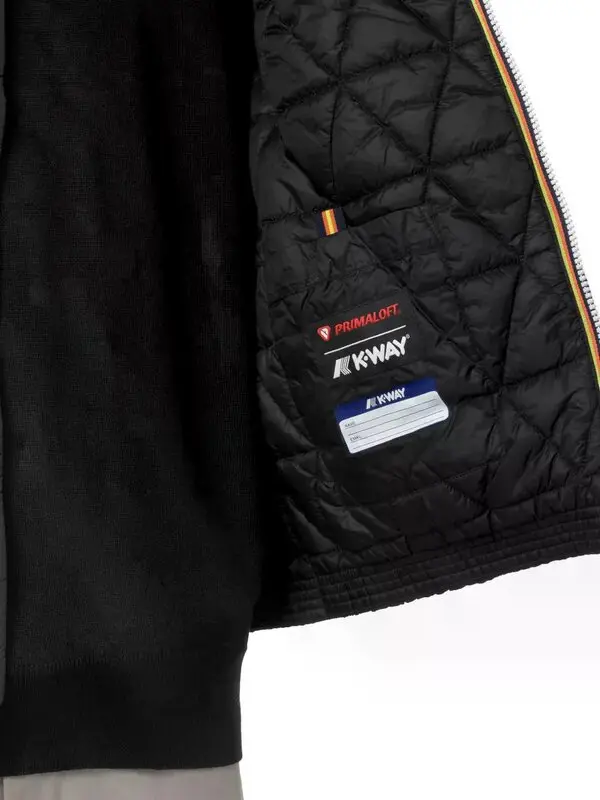 K-WAY Quilted Sleeveless High Neck Zip Vest