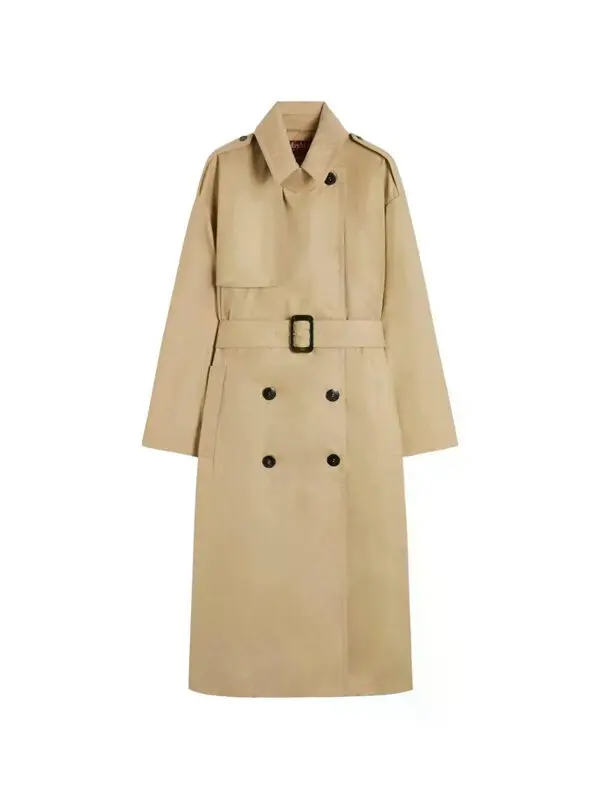 Max Mara Belted Cotton Trench Coat
