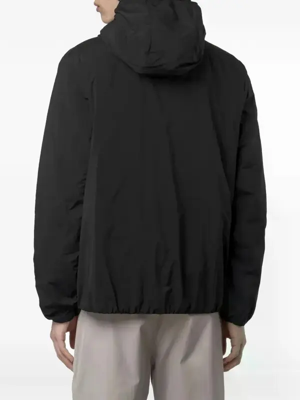 K-WAY Hooded Zip Jacket - Black