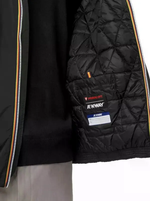 K-WAY Hooded Zip Jacket - Black