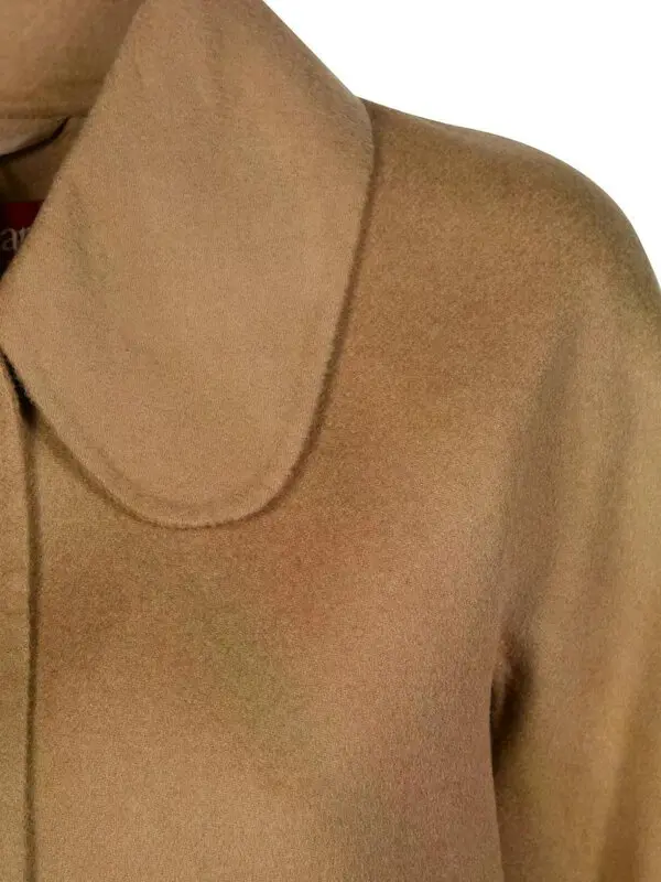 Max Mara Cropped Collared Jacket - Brown