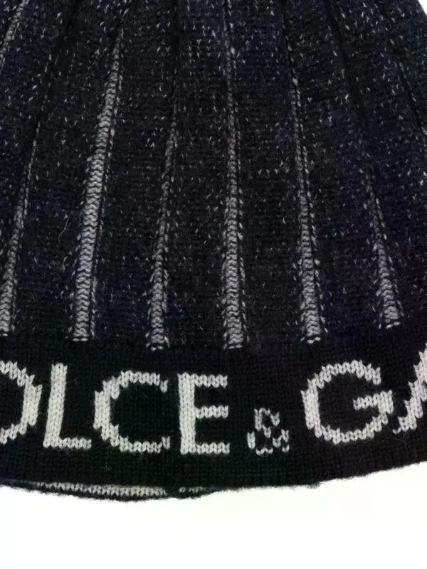 Dolce & Gabbana Logo Beanie Hat - Blue