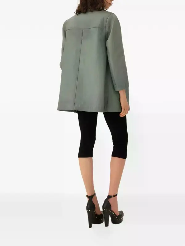 Chloé Buttoned Leather Coat