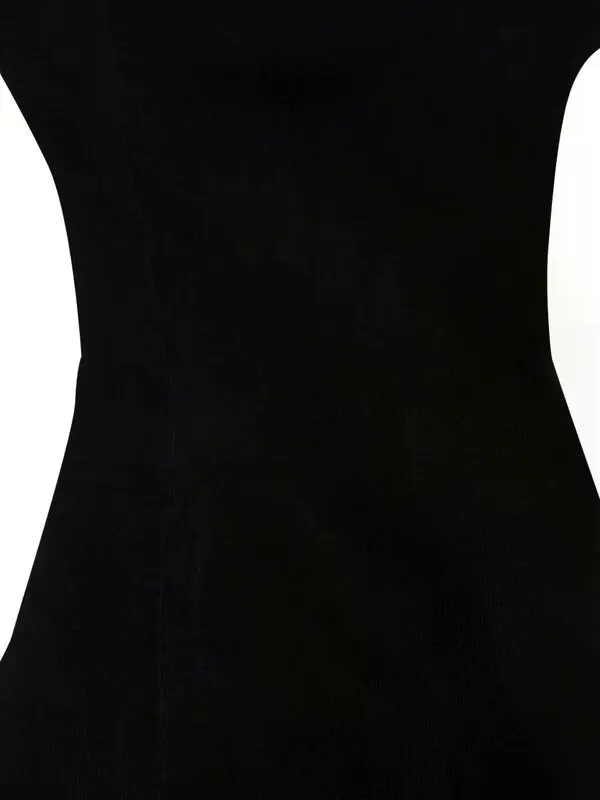 ENTIRE STUDIOS Square-neck Midi Dress - Black