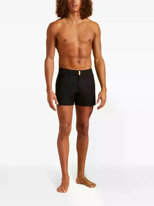 Vilebrequin Logo-patch Swim Shorts - Black