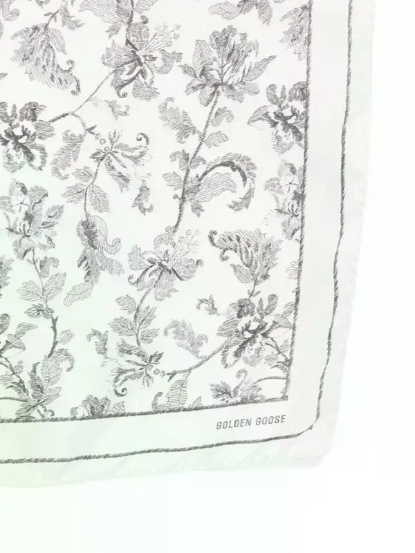 GOLDEN GOOSE Floral-print Scarf