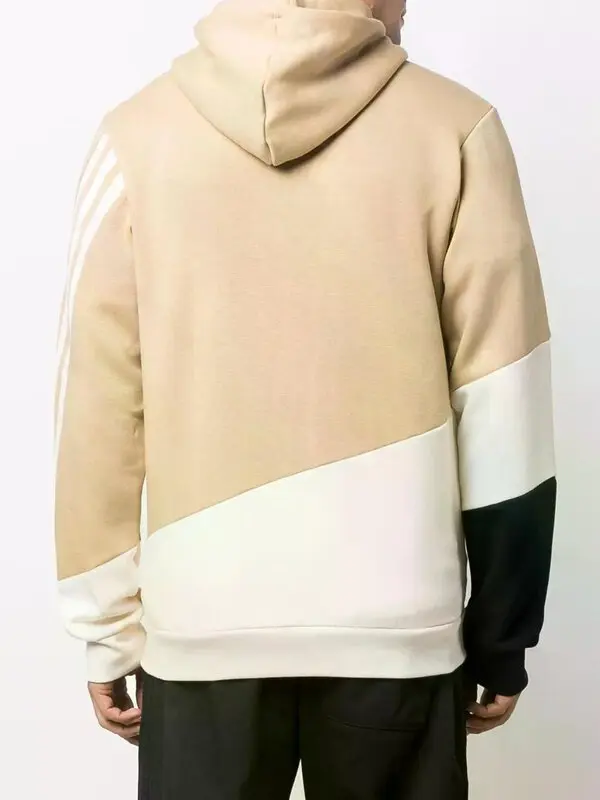 Adidas Three-stripe Panelled Zip Hoodie