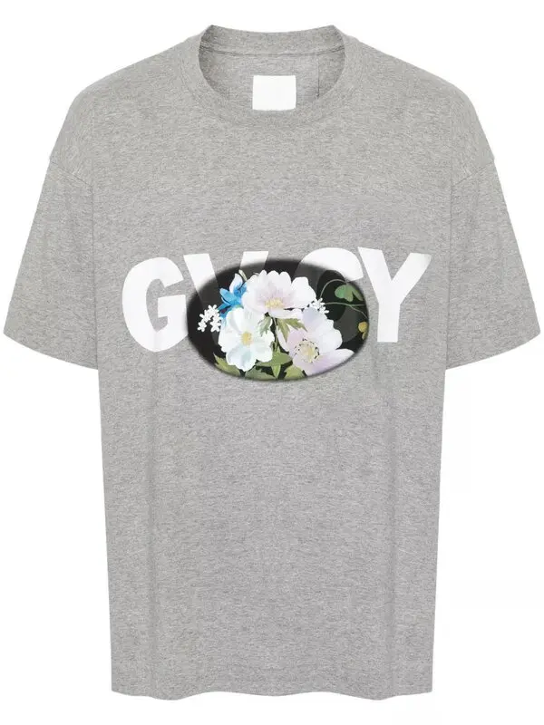 Givenchy Mélange Cotton T-shirt - Grey