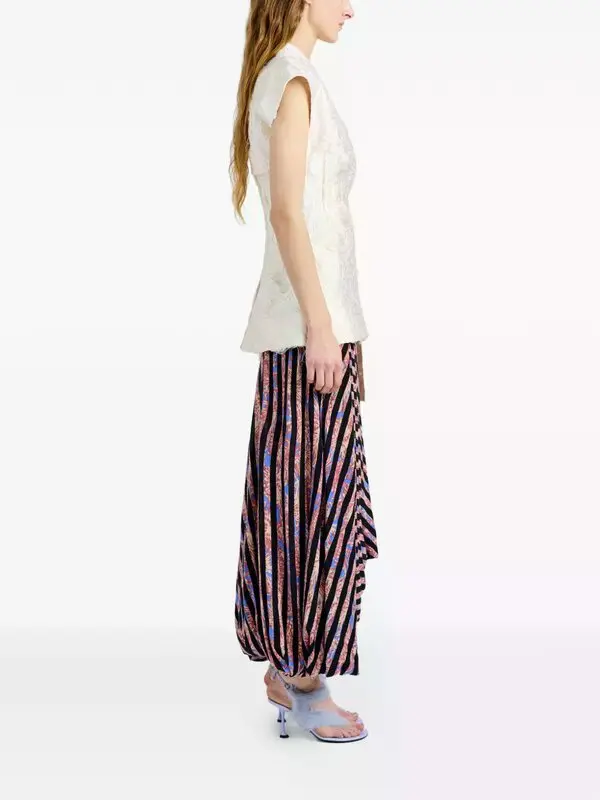 Proenza Schouler Jacquard Belted Gilet - Neutrals