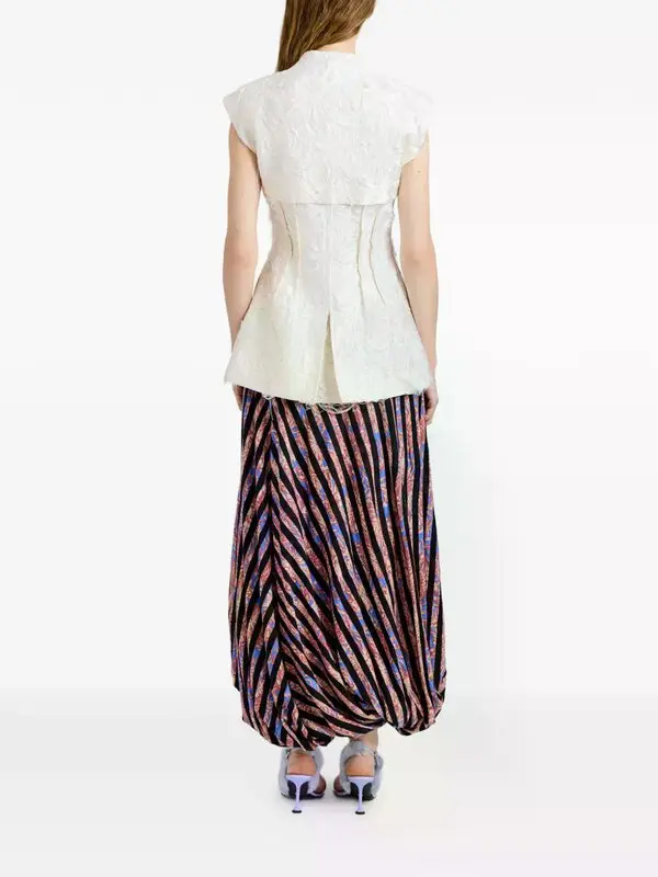 Proenza Schouler Jacquard Belted Gilet - Neutrals