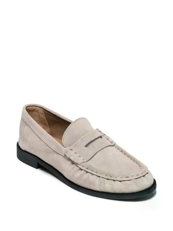 Bernardo Tilda Suede Loafers - Neutrals