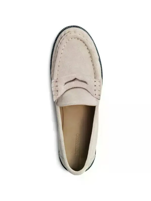 Bernardo Tilda Suede Loafers - Neutrals