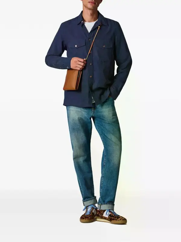 Paul Smith Lyocell Pocket Shirt - Blue
