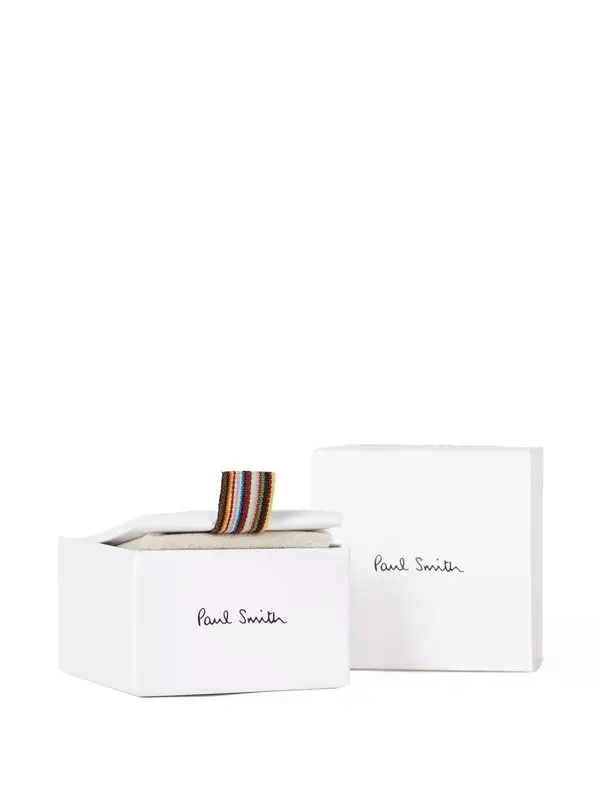 Paul Smith Logo-engraved Cufflink - Silver