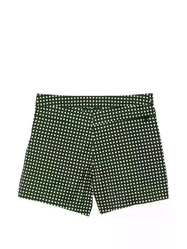 TOM FORD Polka-dot Swim Shorts - Green
