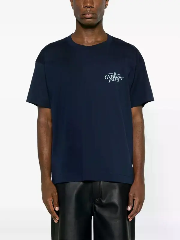 Givenchy Logo-embroidered Cotton T-shirt