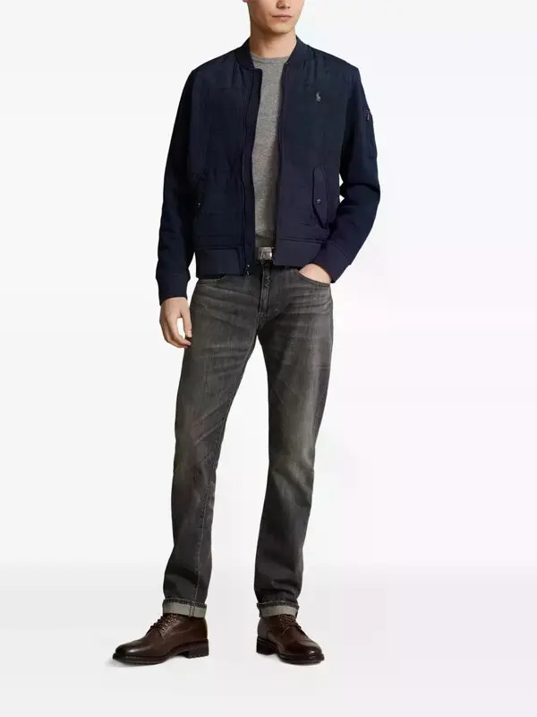 Polo Ralph Lauren Paneled Zip-fastening Bomber Jacket - Blue