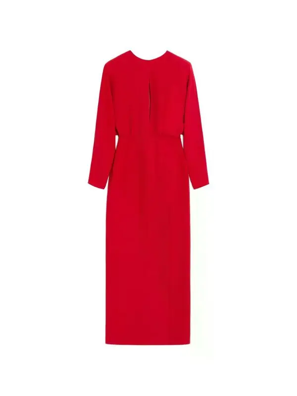 Valentino Garavani Cady Couture Maxi Dress With Cut-out Detail - Red