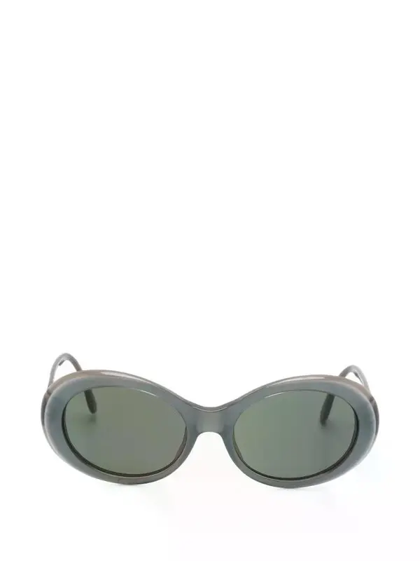 Giorgio Armani Oval Frame Sunglasses - Grey
