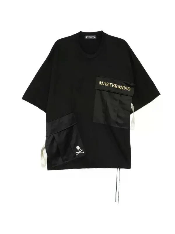 MASTERMIND WORLD Logo-embroidered T-shirt - Black
