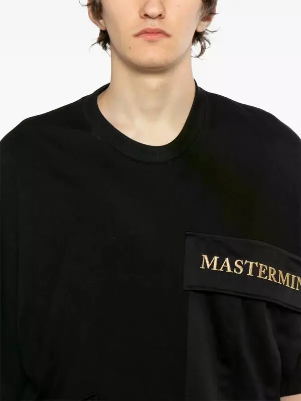 MASTERMIND WORLD Logo-embroidered T-shirt - Black