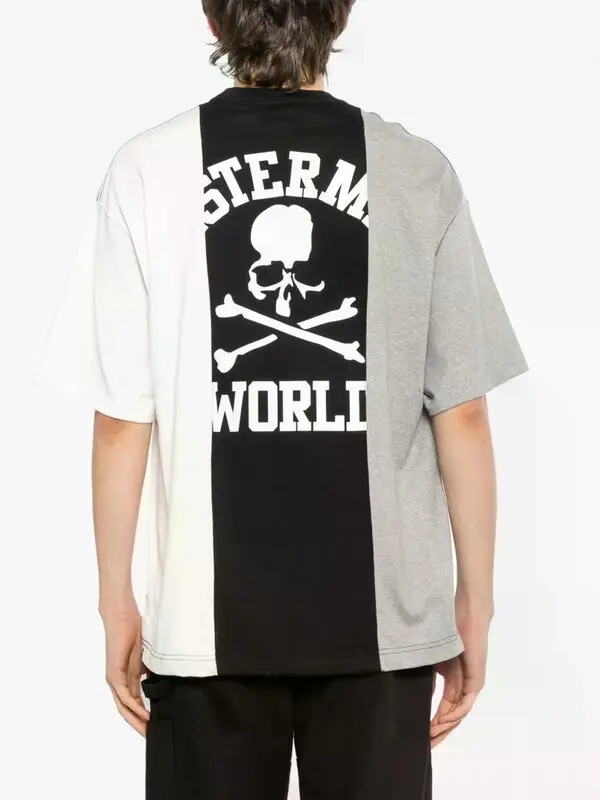 MASTERMIND WORLD Colourblock Skull Graphic T-shirt