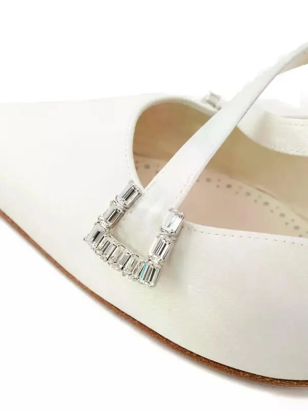 Manolo Blahnik Embellished Strap Pumps
