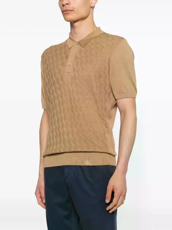 Corneliani Textured Polo Shirt
