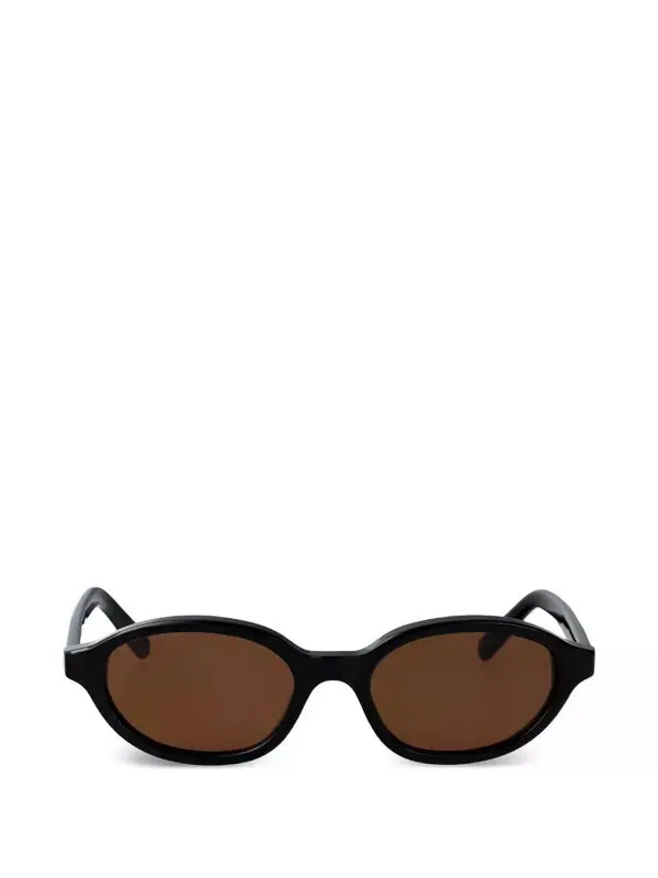 MAISON MARGIELA Oval Frame Sunglasses - Black