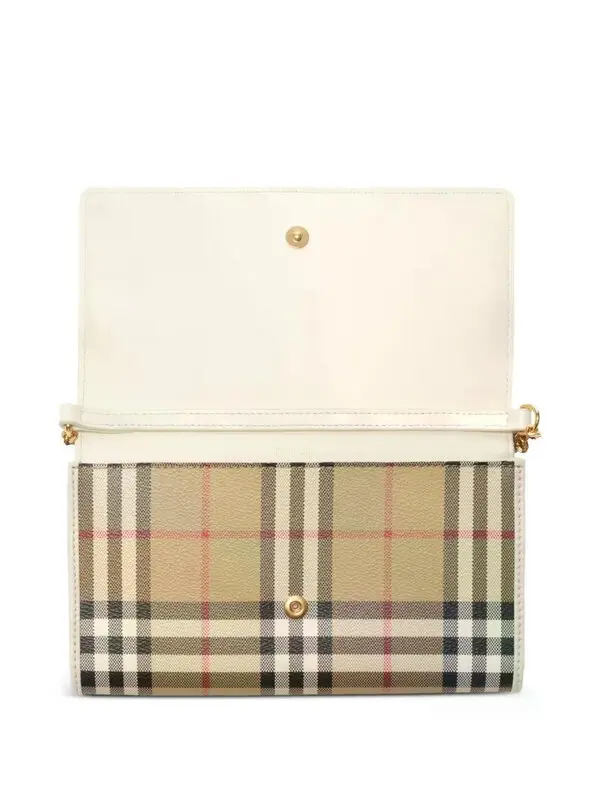 Burberry Check Chain Strap Wallet
