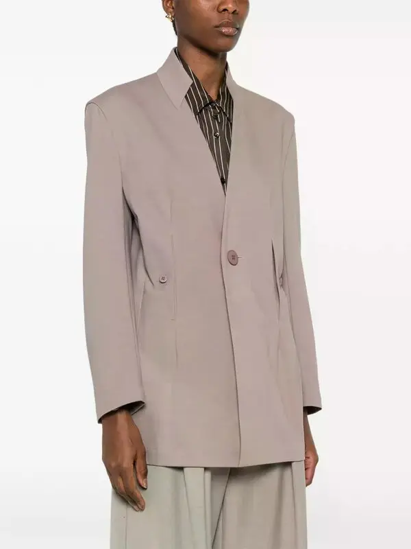 Issey Miyake Button-fastening Single-breasted Blazer