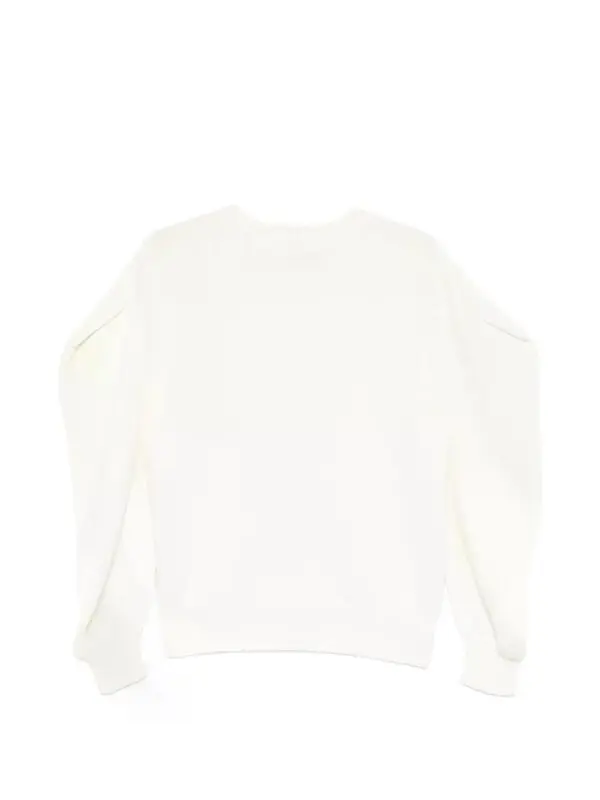 Issey Miyake Puffed Sleeve Sweater - Neutrals