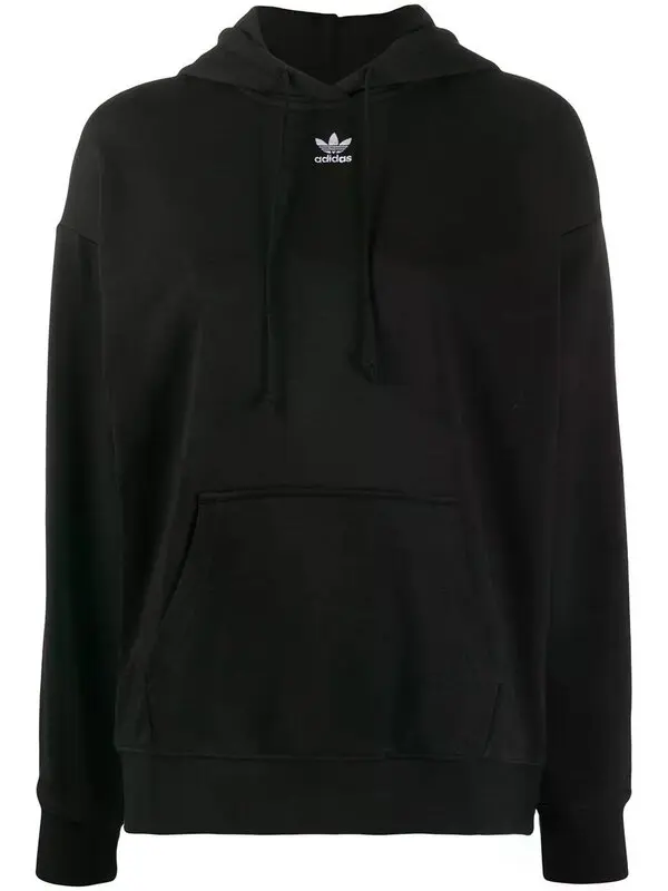 Adidas Drawstring Hoodie With Embroidered Logo