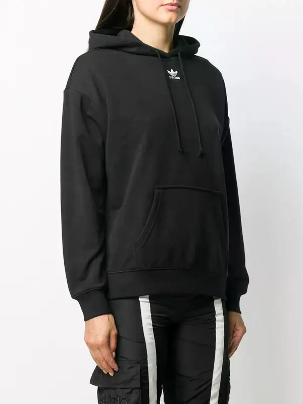 Adidas Drawstring Hoodie With Embroidered Logo