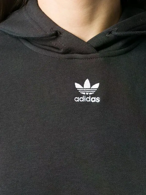 Adidas Drawstring Hoodie With Embroidered Logo