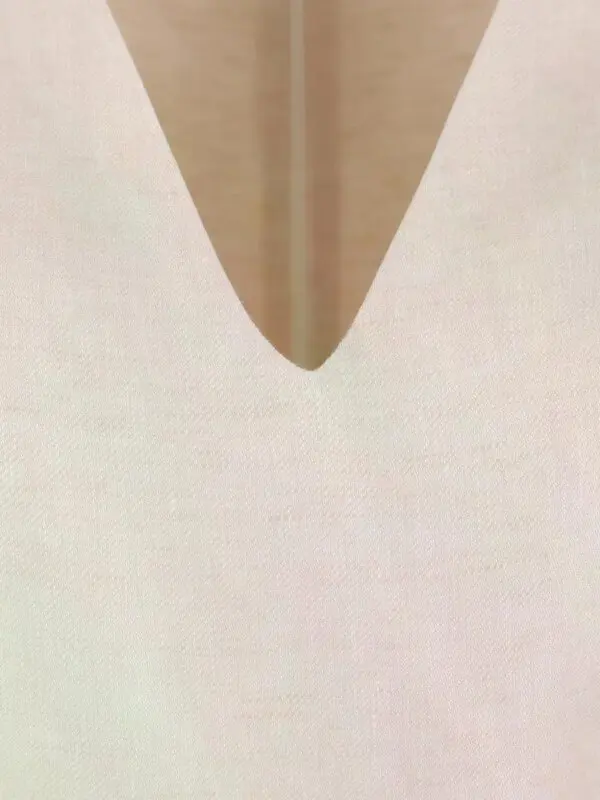 GLANSHIRT Lia V-neck Tie Dress - Neutrals