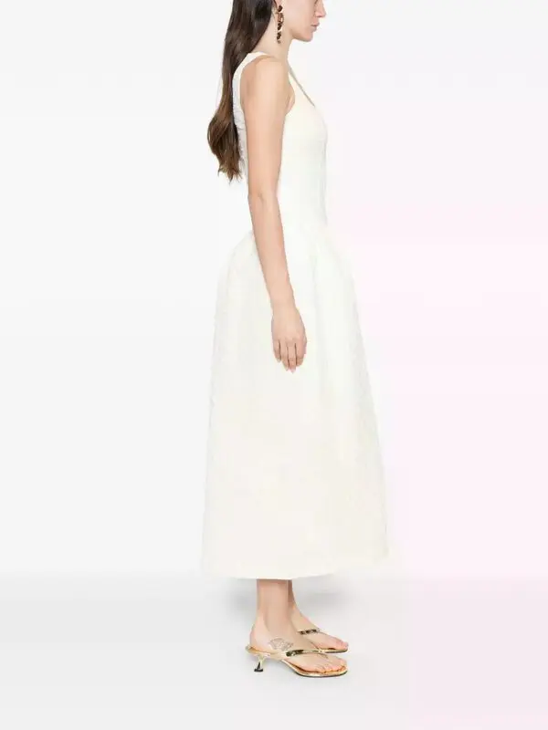 ROTATE BY BIRGER CHRISTENSEN Jacquard Midi Dress