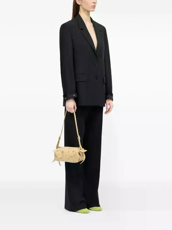 MSGM Embellished Waistband Trousers