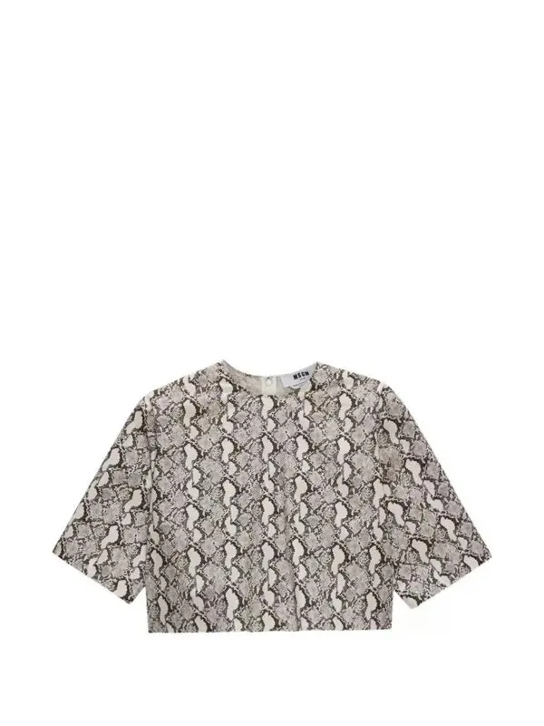 MSGM Printed Short-sleeved T-shirt