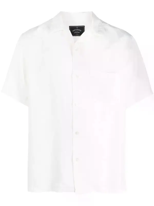 Portuguese Flannel Tencel Short-sleeved Shirt - Neutrals