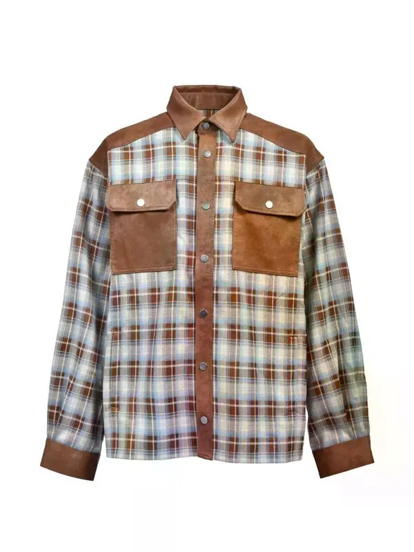 BREATH Check Pocket Shirt - Brown