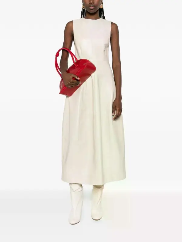 Nanushka Crew Neck Midi Dress - Neutrals