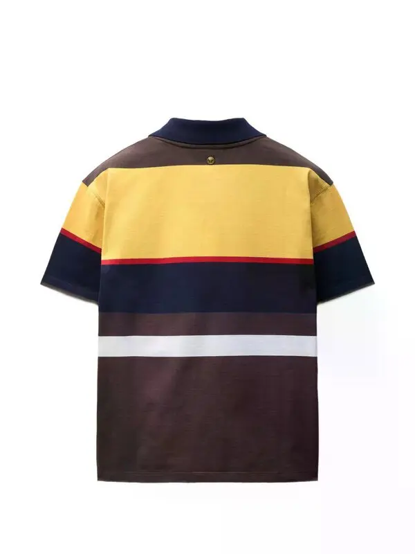 Versace Striped Cotton-jersey T-shirt - Brown