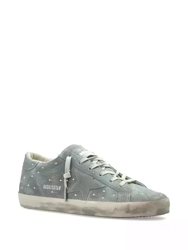 GOLDEN GOOSE Super-star Suede Sneakers With Appliqué Detail