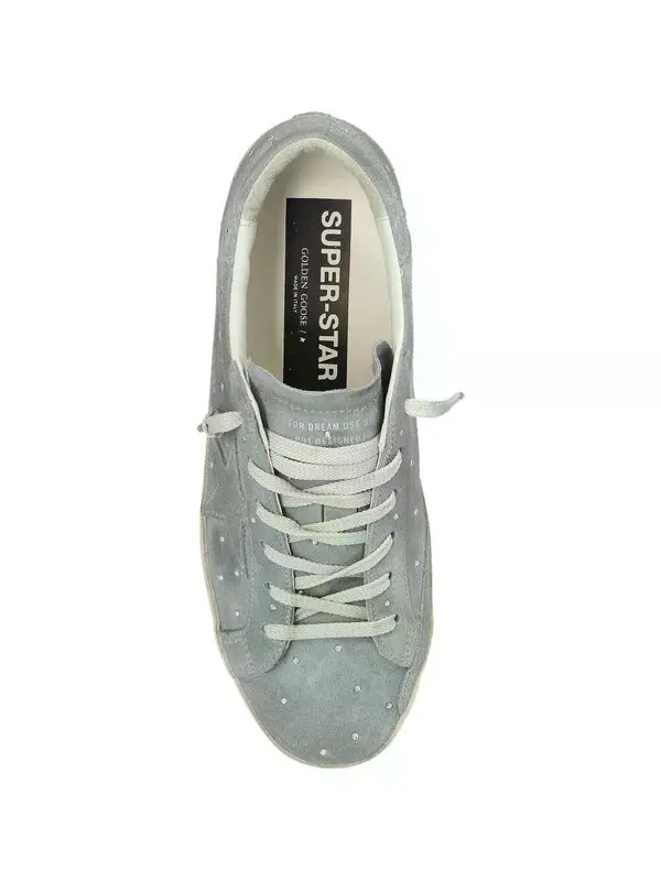 GOLDEN GOOSE Super-star Suede Sneakers With Appliqué Detail