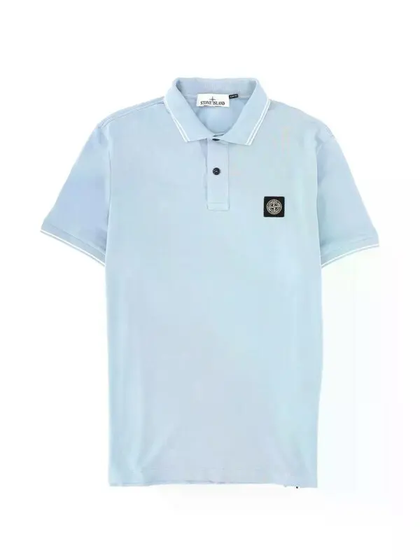 Stone Island Button-up Polo Shirt - Blue