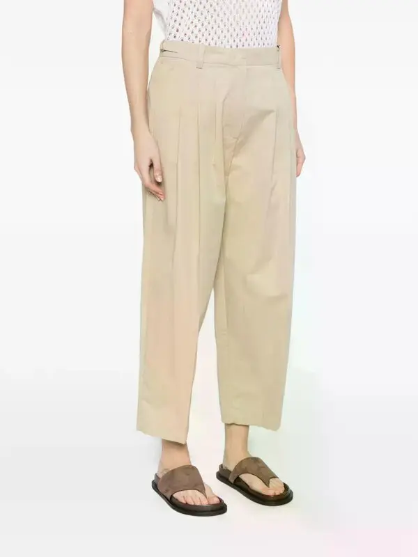 Marella Pleated Cropped Trousers