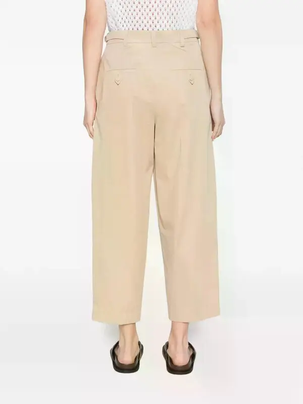 Marella Pleated Cropped Trousers