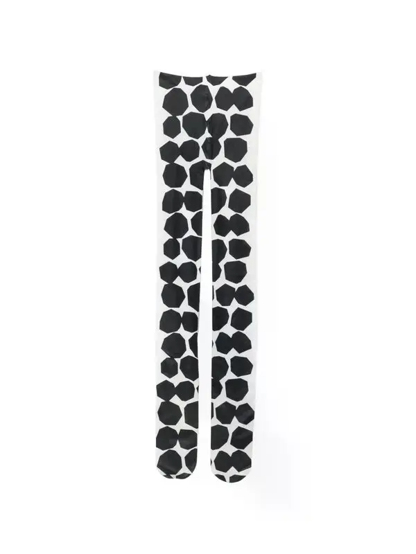 Issey Miyake 2000s Geometric Pattern Leggings
