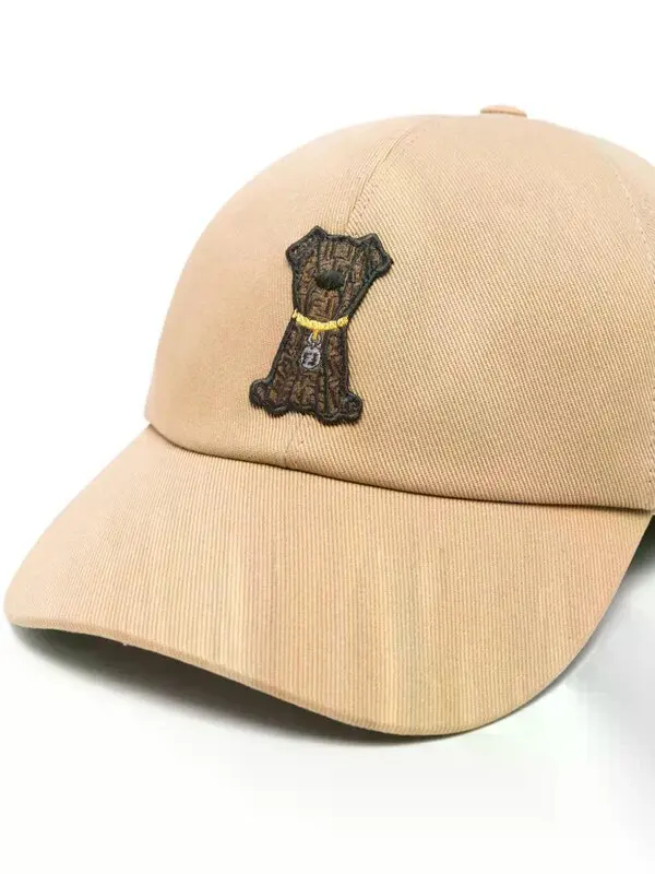 Fendi Dog Embroidery Baseball Cap